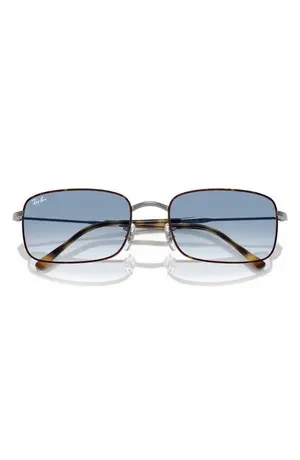 Ray-ban 56mm Gradient Rectangle Sunglasses - Brown Gradient
