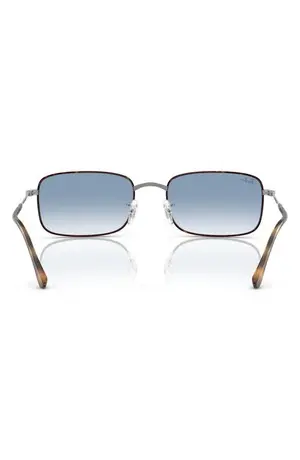 Ray-ban 56mm Gradient Rectangle Sunglasses - Brown Gradient