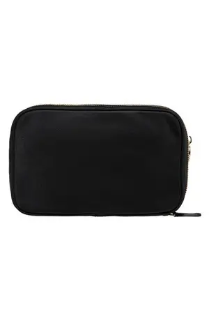 Stoney Clover Lane Double Zip Nylon Pouch - Noir