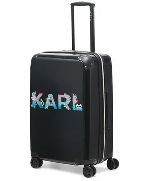 Karl Lagerfeld Karl Flowers Upright Suitcase