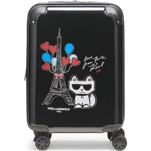 Karl Lagerfeld Up In Paris 21" Carry-on Suitcase