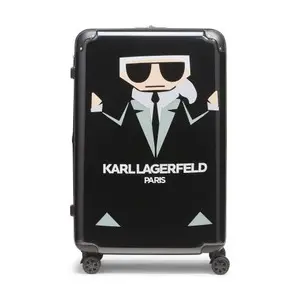 Karl Lagerfeld Karl In A Box Upright Suitcase - Black