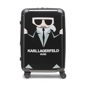 Karl Lagerfeld Karl In A Box Upright Suitcase - Black
