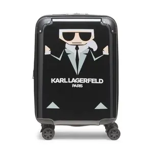 Karl Lagerfeld 21" Carry-on Upright Suitcase - Black