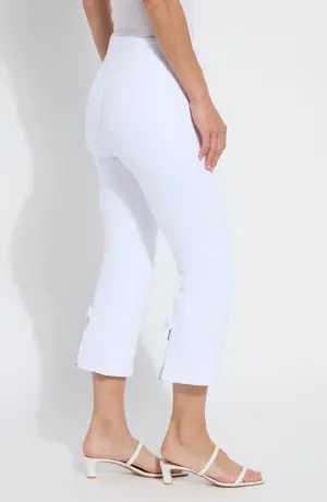 Lyssé The Lizzette Bow Zip Hem Crop Flare Pants