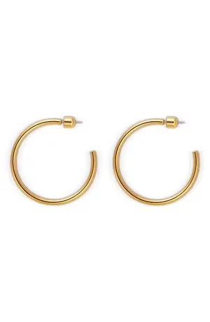 CHRISTINA CARUSO Wire Hoop Earrings - 14k Gold