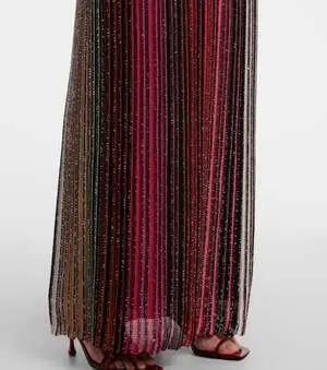 Missoni Striped Sequined Lame Maxi Skirt