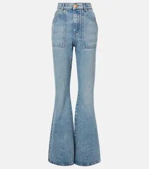Balmain High-waisted Flared Jeans