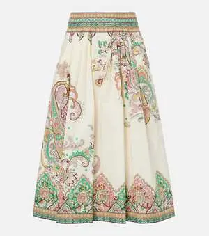 Etro Paisley Printed Midi Skirt