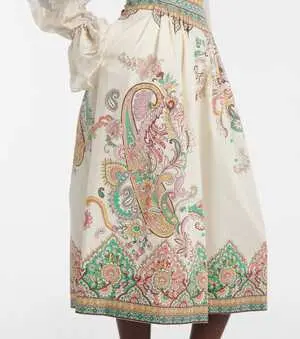 Etro Paisley Printed Midi Skirt