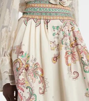Etro Paisley Printed Midi Skirt
