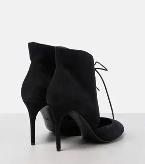 Alaïa Suede Lace-up Pumps