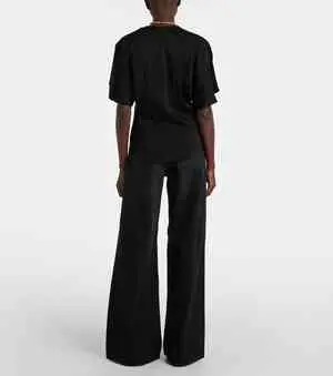 Isabel Marant Étoile Karlita Satin Top - Black