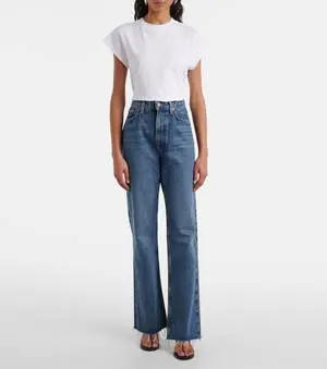 AGOLDE Leena Mid-rise Straight Jeans