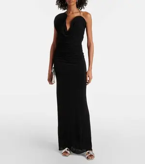 GIANVITO ROSSI Amour Metallic Leather Mules