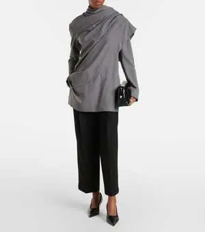 Tove Ren Wool Draped Jacket