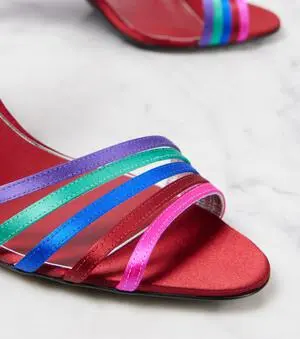 Valentino Garavani Ladycrush Embellished Leather Sandals
