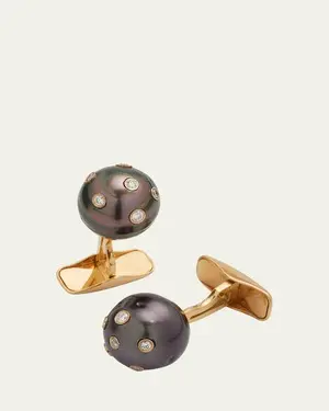 Jan Leslie Pearl Cufflinks
