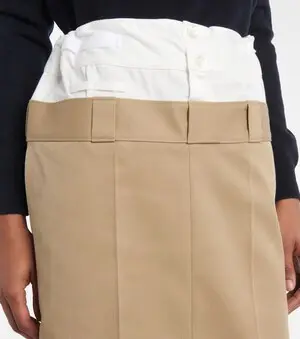 MAISON MARGIELA Trompe L'œil Maxi Skirt - Beige