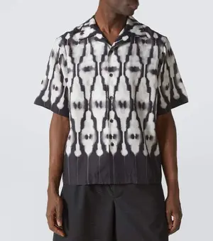 Commas Ritual Printed Cotton And Silk Shirt