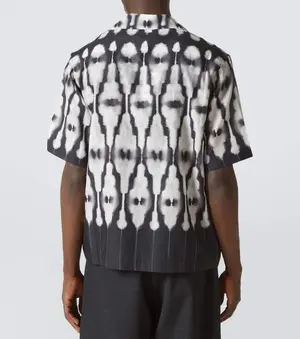 Commas Ritual Printed Cotton And Silk Shirt