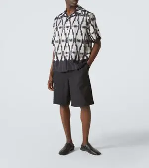 Commas Ritual Printed Cotton And Silk Shirt