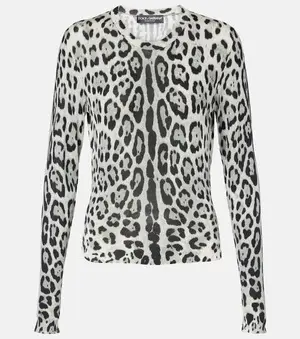 Dolce & Gabbana Animal Print Sweaters For Women