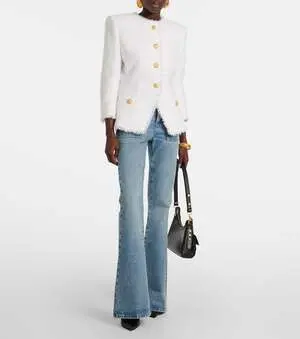 Balmain High-waisted Flared Jeans