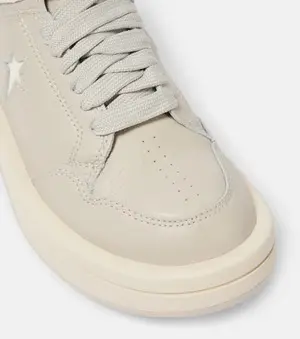 Rick Owens X Converse Turbowpn Leather High-top Sneakers