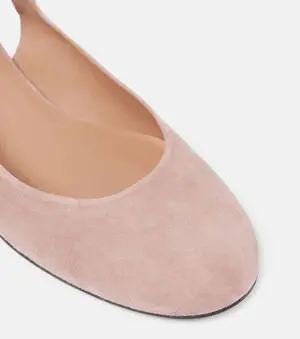 Attico Cloe Suede Ballet Flats - Pink