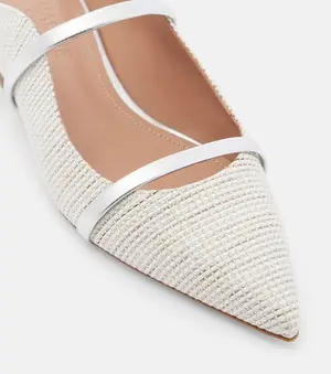 MALONE SOULIERS Maureen Leather Mules - White