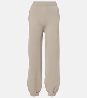 Max Mara Tirreno Crêpe Wide-leg Pants - Pink