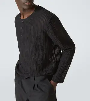 Commas Striped Henley Shirt