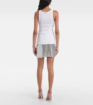 Rabanne Ribbed Cotton Tank Top