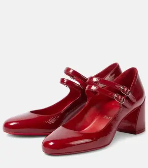 CHRISTIAN LOUBOUTIN Miss Jane 55 Mary Jane Pumps - Red