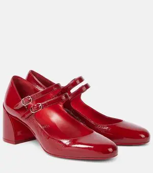 CHRISTIAN LOUBOUTIN Miss Jane 55 Mary Jane Pumps - Red