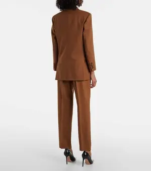 Max Mara Palanca Wool And Silk-blend Blazer