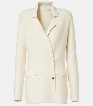 Gabriela Hearst Bowen Wool Blazer - White