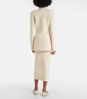 Gabriela Hearst Bowen Wool Blazer - White