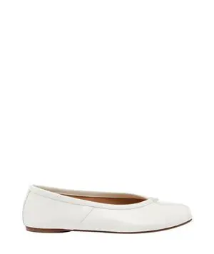 MAISON MARGIELA Tabi Leather Ballet Flats - White