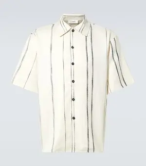 Commas Striped Linen And Cotton Shirt