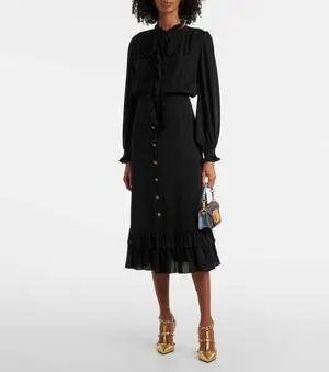 Valentino Garavani Rockstud 100 Embellished Leather Pumps