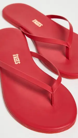 Tkees Solids Flip Flops - Red