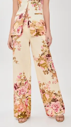 Hemant & Nandita Flared Floral Pants
