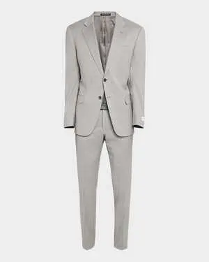 Emporio Armani Micro-houndstooth Suit - Gray