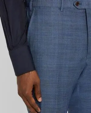 Emporio Armani Apos;s Subtle Grid Check Suit - Blue