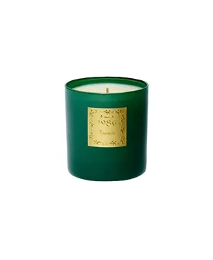 1986 Emerald Glass Yosemite Candle, 30 Oz - Emerald Green