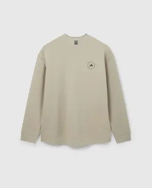 Stella McCartney Logo Oversized Sweatshirt - Desert Sand Beige
