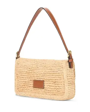 Staud Harlow Raffia Shoulder Bag