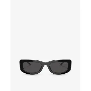 Prada Pr 14ys Rectangle-frame Sunglasses - Black
